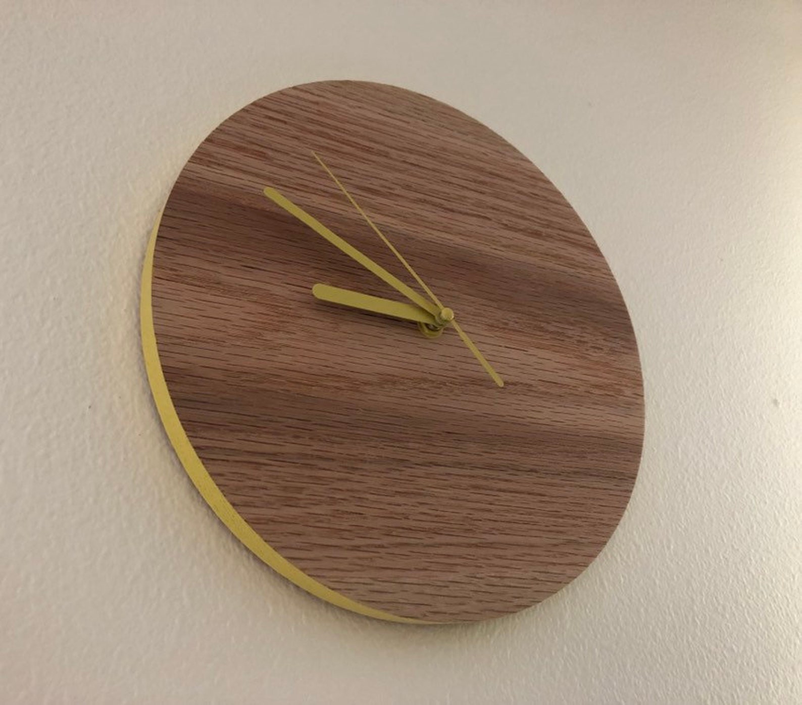 Wooden Wall Clock Modern Wall Clock Wood Wall Clock | Etsy