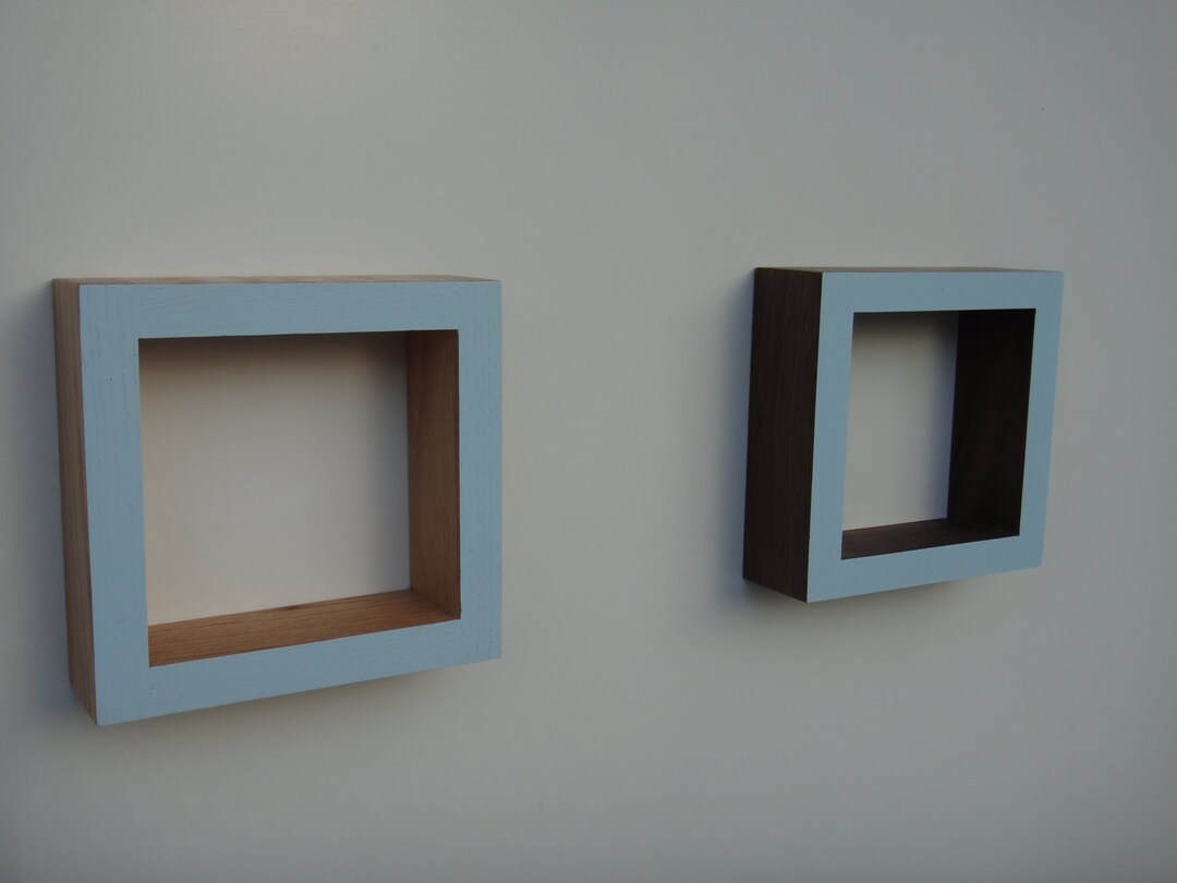 Ocean Blue Shadow Box Frame Wall Shadow Box Oak or Walnut - Etsy
