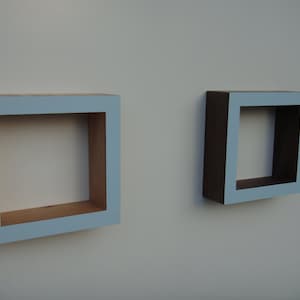 Ocean Blue Shadow Box Frame Wall Shadow Box Oak or Walnut - Etsy