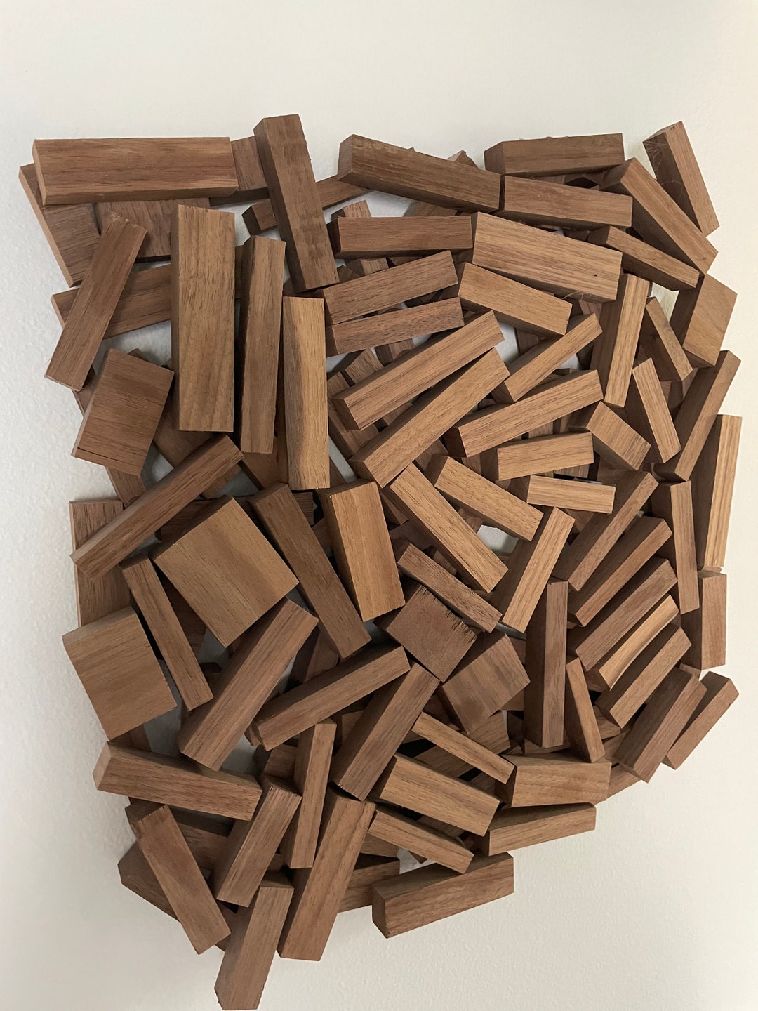 Abstract Wood Sculpture, Walnut Wall Hanging, Wood Wall Art, 'wood ...