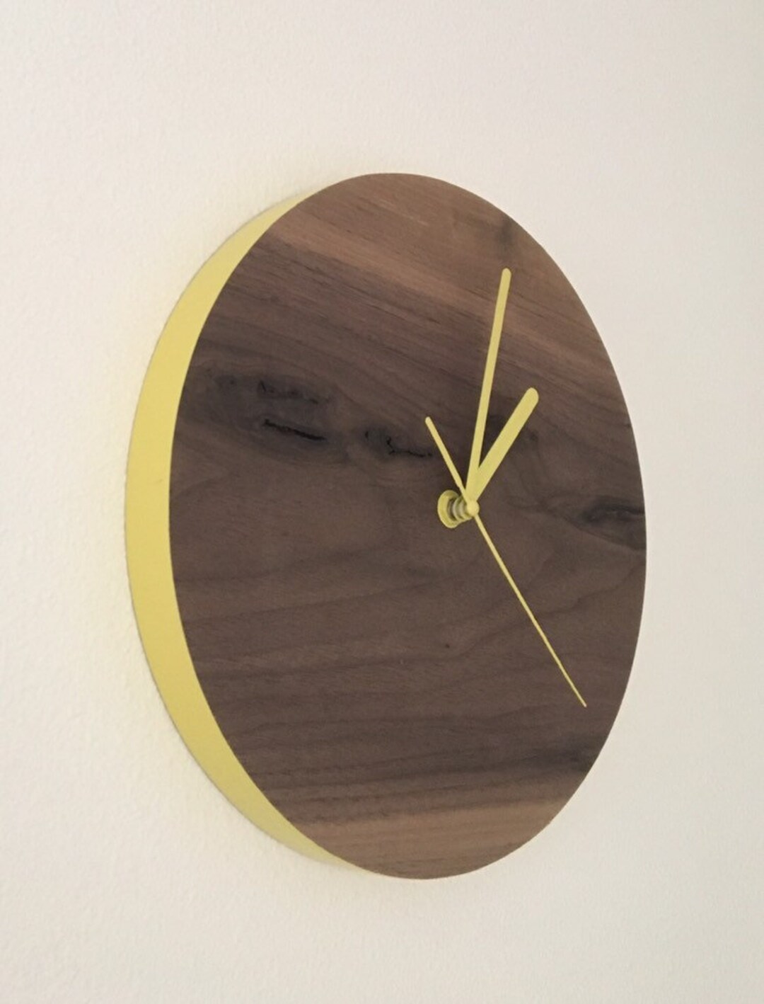 Wooden Wall Clock - Modern Wall Clock - Wood Wall Clock - Modern Clock ...