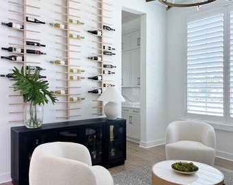 Wall Mounted Wine Rack 12 Bottle, Vertical Wine Rack, Wine Storage ...
