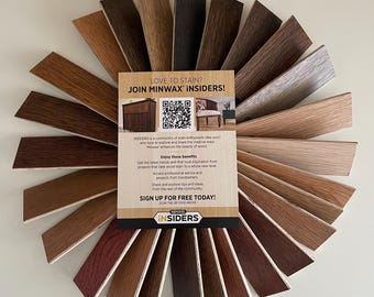 Wood Stain Samples | Satin Finish | Custom Furniture Color Options ...