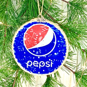 Pepsi Round Christmas Ornament Double Sided - Etsy