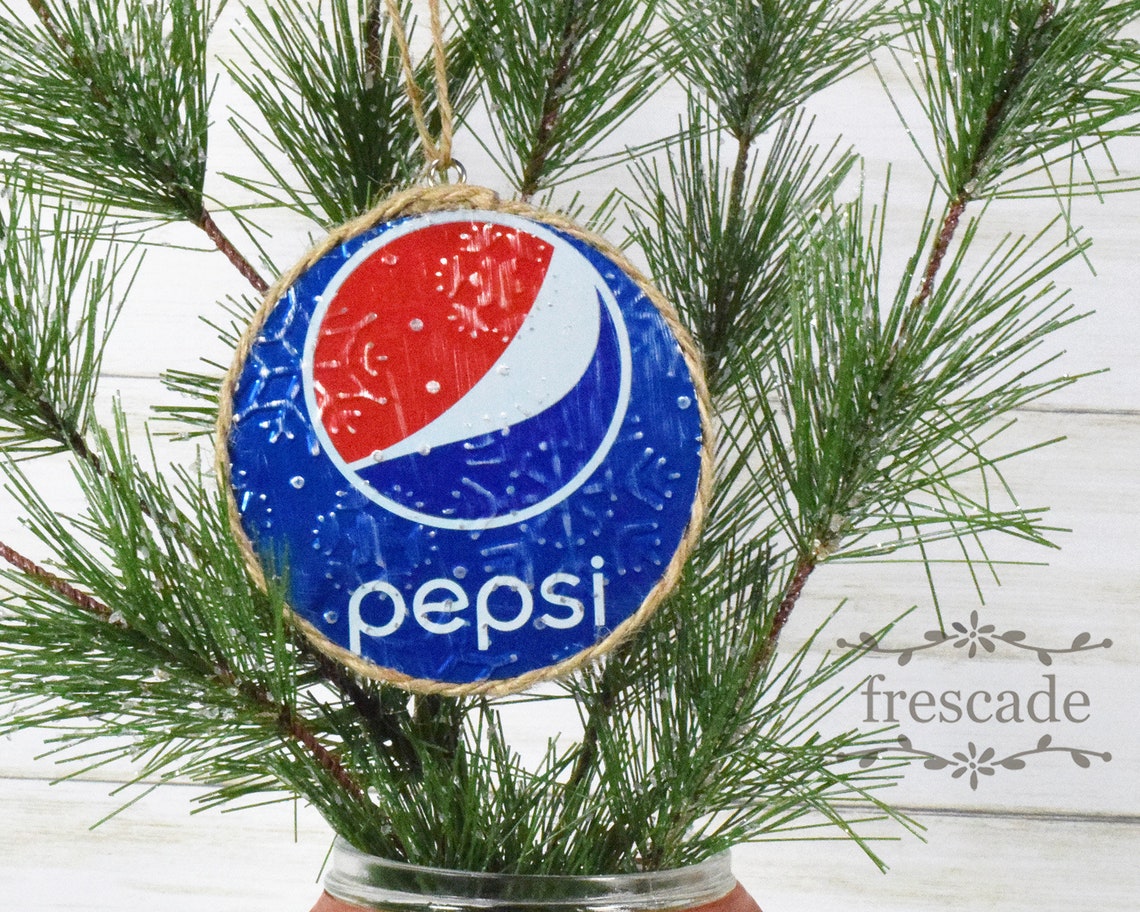 Pepsi Round Christmas Ornament Double Sided | Etsy