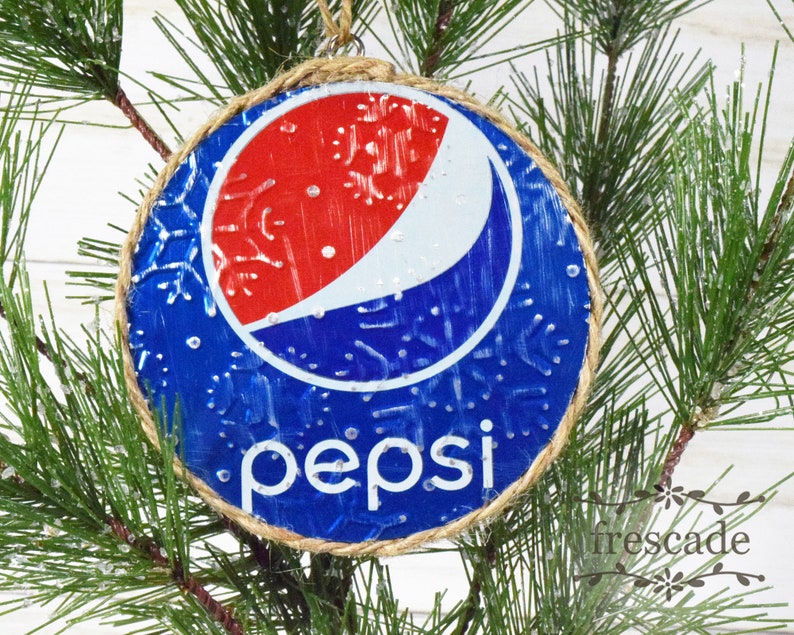 Pepsi Round Christmas Ornament Double Sided | Etsy