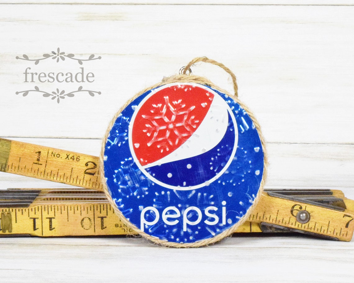 Pepsi Round Christmas Ornament Double Sided | Etsy
