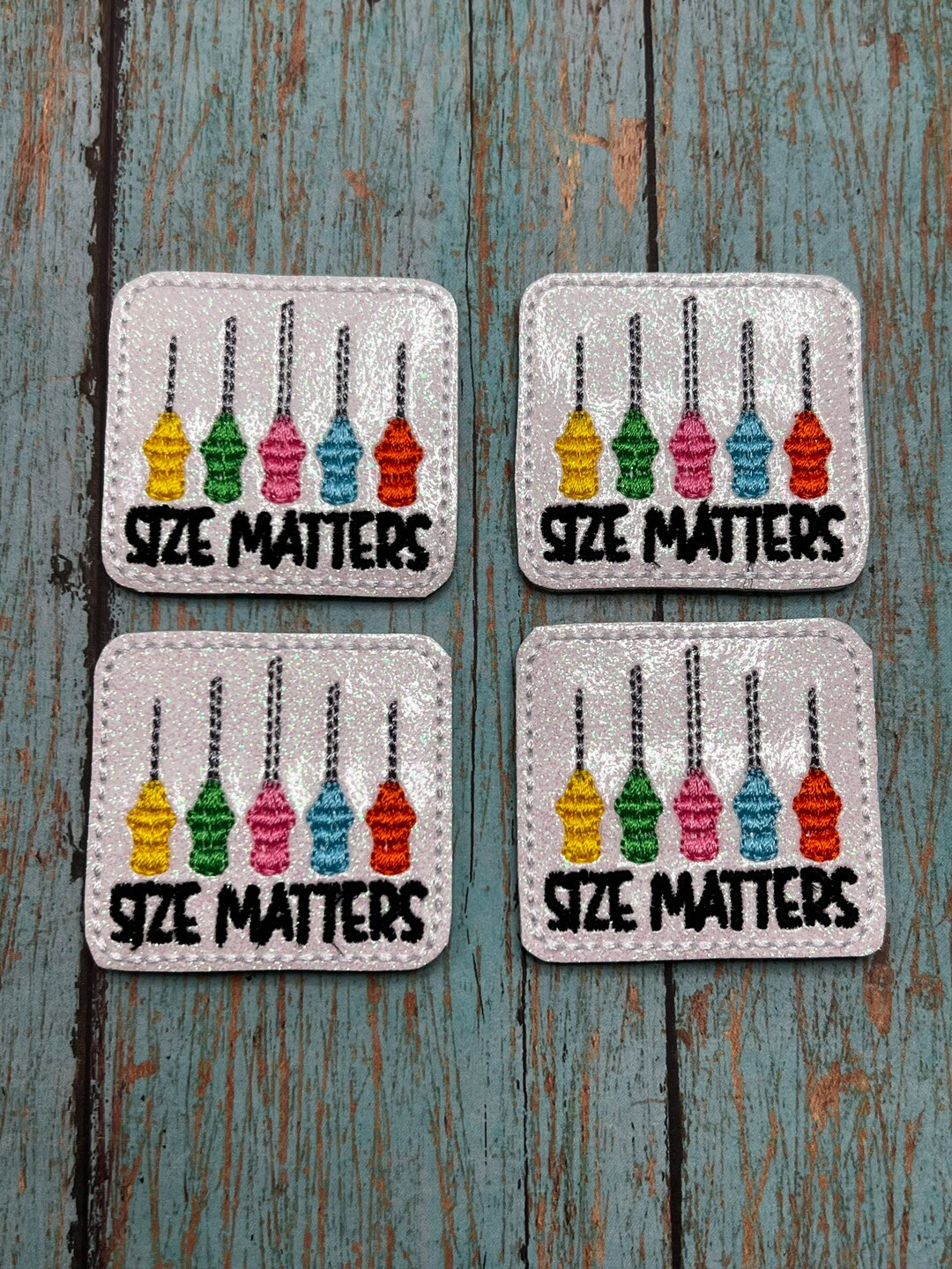 Glitter Size Matters Felties, Size Matters Needle Felties, Medical ...