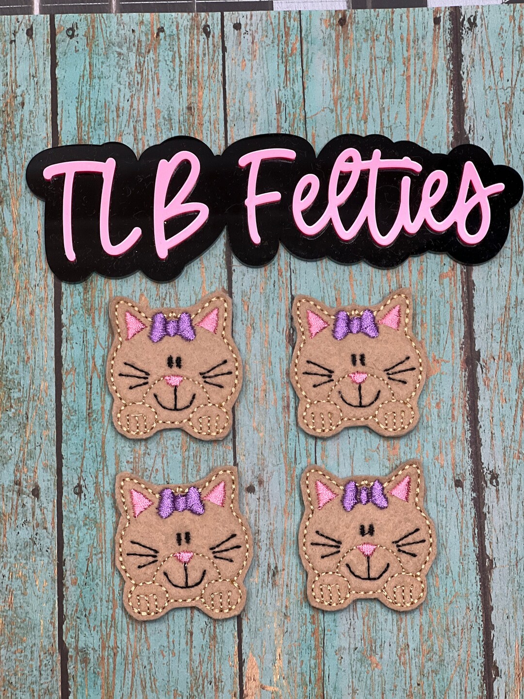 Tan Kitty Felties, Kitty Felties, Animal Felties, Felties, Wholesale ...