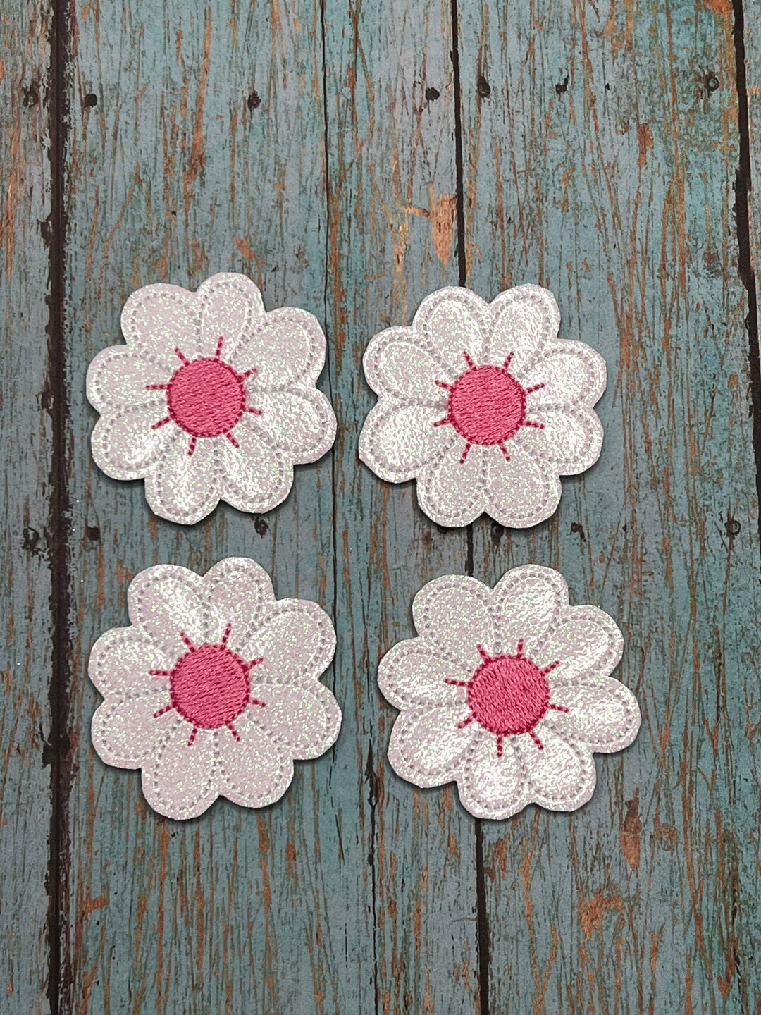 Glitter Daisy Flower Felties, Daisy Felties, Flower Felties, Felties ...