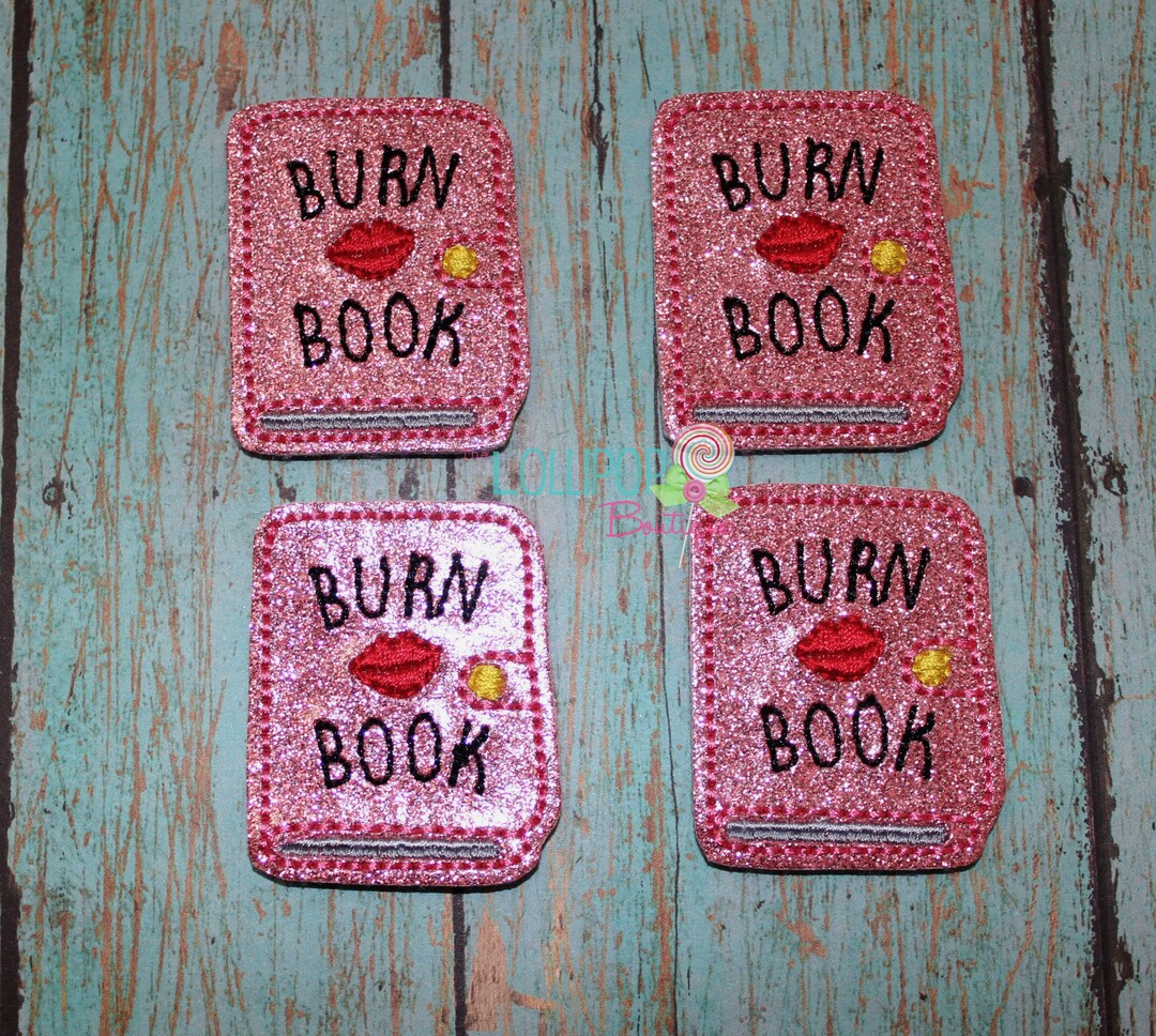 Pink Glitter Mean Book Felties, Glitter Book Felties, Book Felties ...