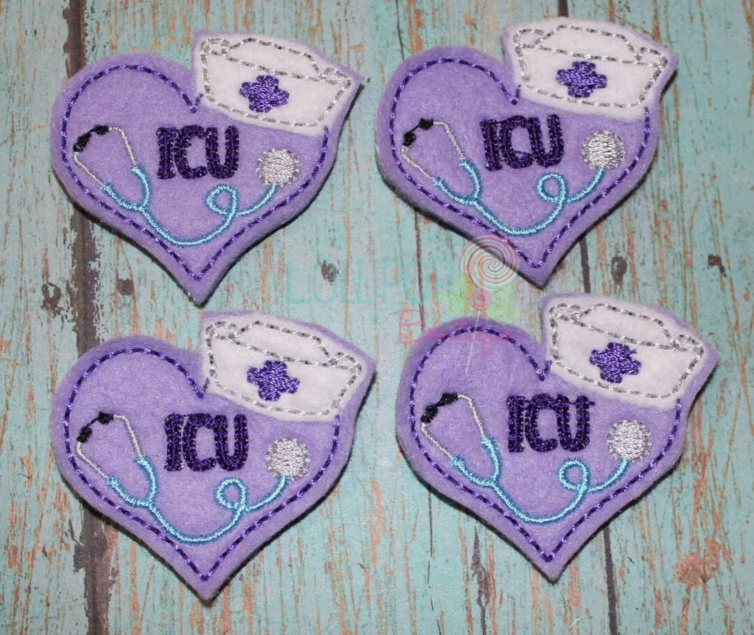 ICU Heart Nurse Hat Felties, Nurse Hat Felties, Felties, Wholesale ...