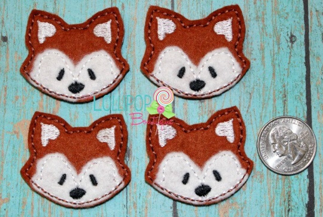 Fox Felties Set of 4 Felties Felt Embellishments - Etsy