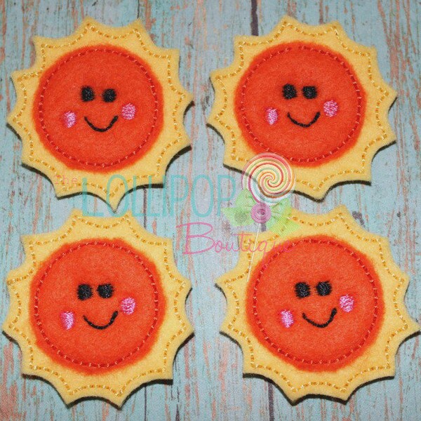 Sun Felt Applique - Etsy