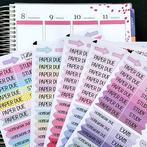 College Student Planner Stickers Student Stickers for Use in - Etsy