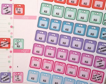 Scale StickersLBSLBS to go LBS Weight Tracker Fits all | Etsy