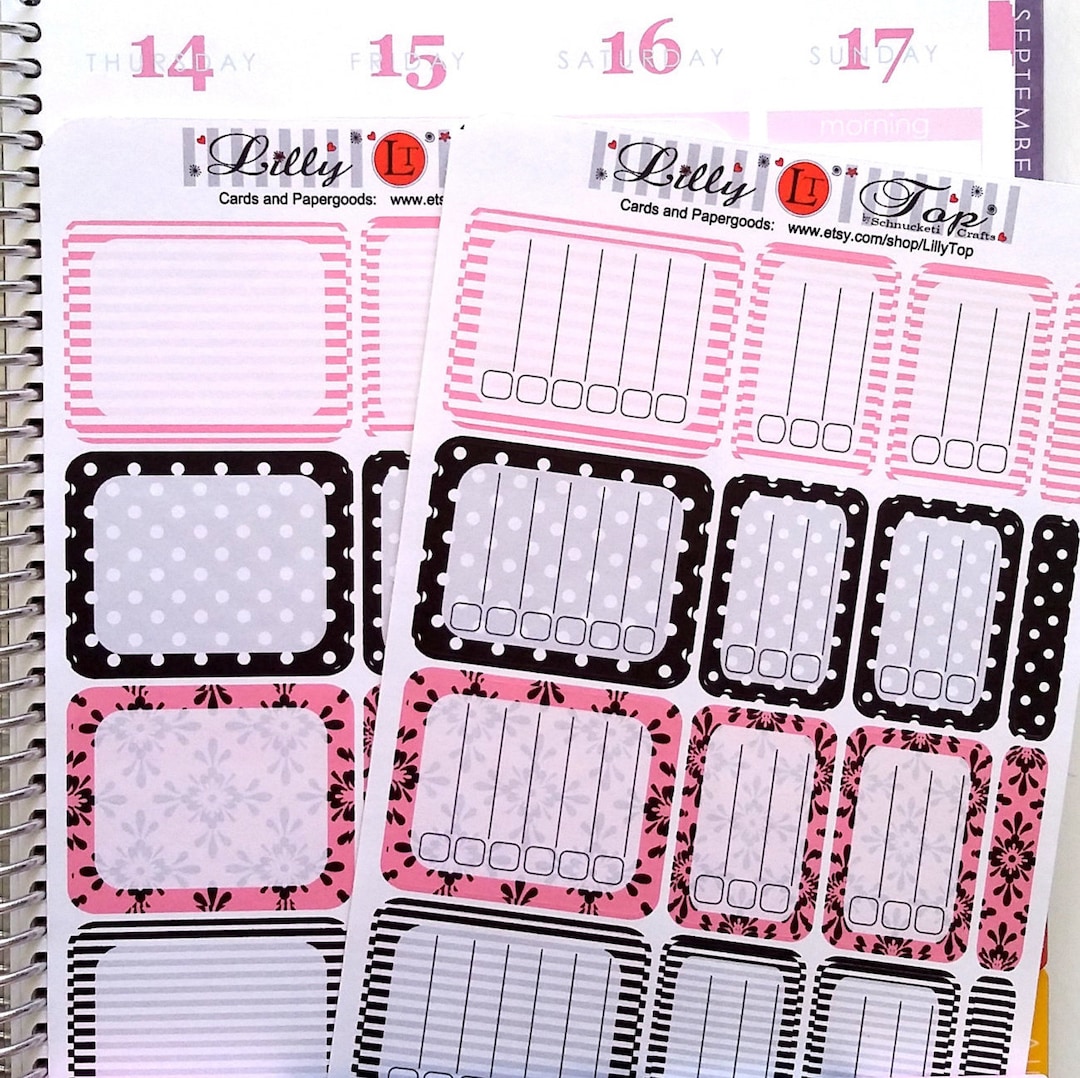 Planner Stickers, Full; Half and Header/note Sticker, Fits All Common ...