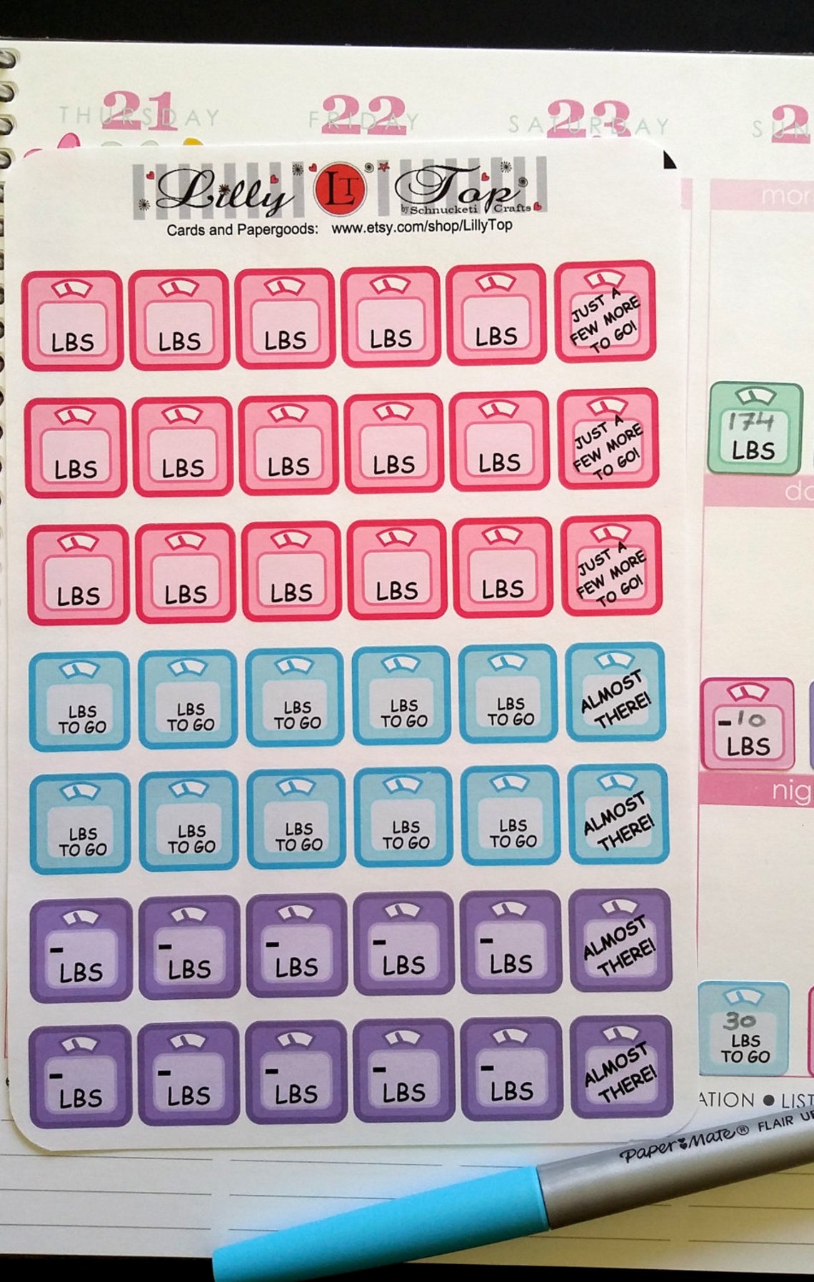 Scale Stickerslbslbs to Go LBS Weight Tracker Fits All - Etsy UK