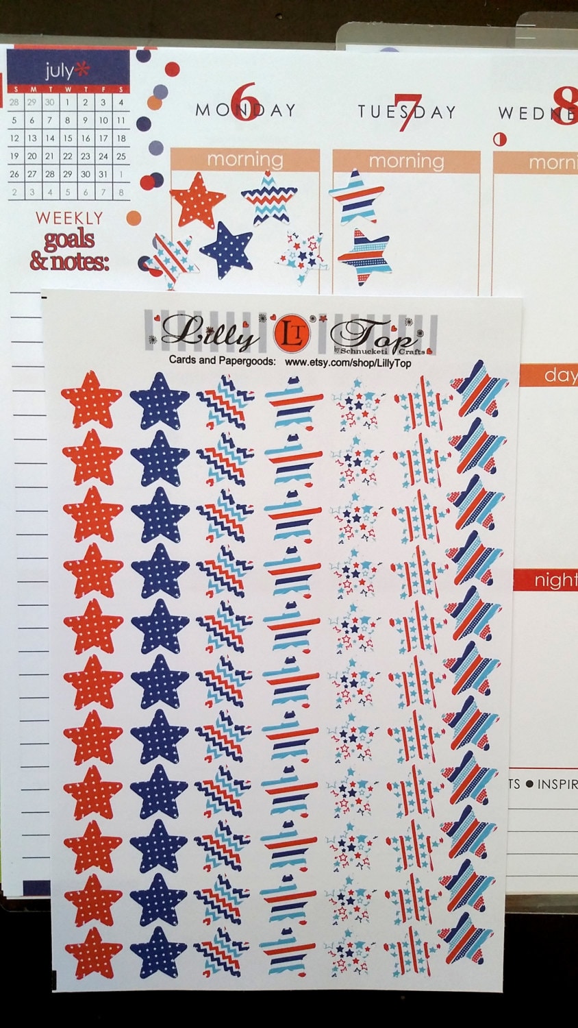 Stars and Stripesstickers Stars 4th of July Fits All - Etsy