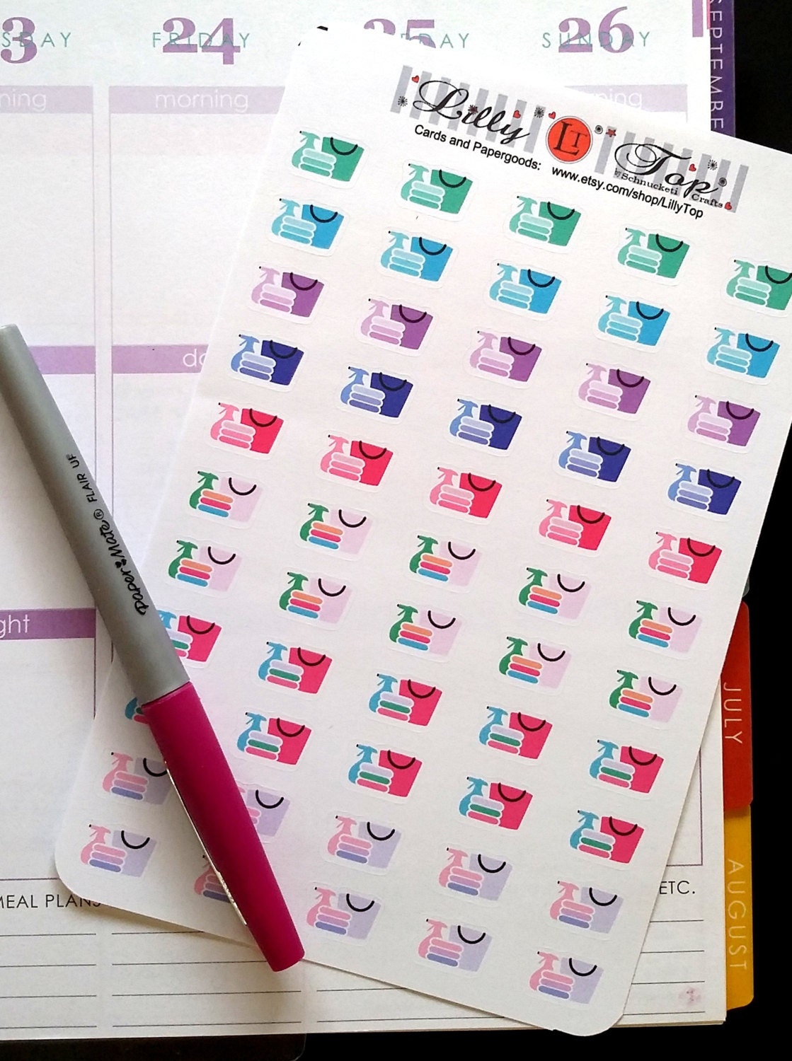 Planner Stickers,organizing and Cleaning,calendar Stickers, Fits All ...