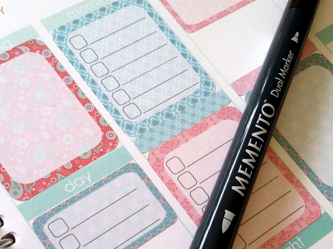 Full; Half and Header/note Sticker, Fits All Common Planners, Kiss Cut ...