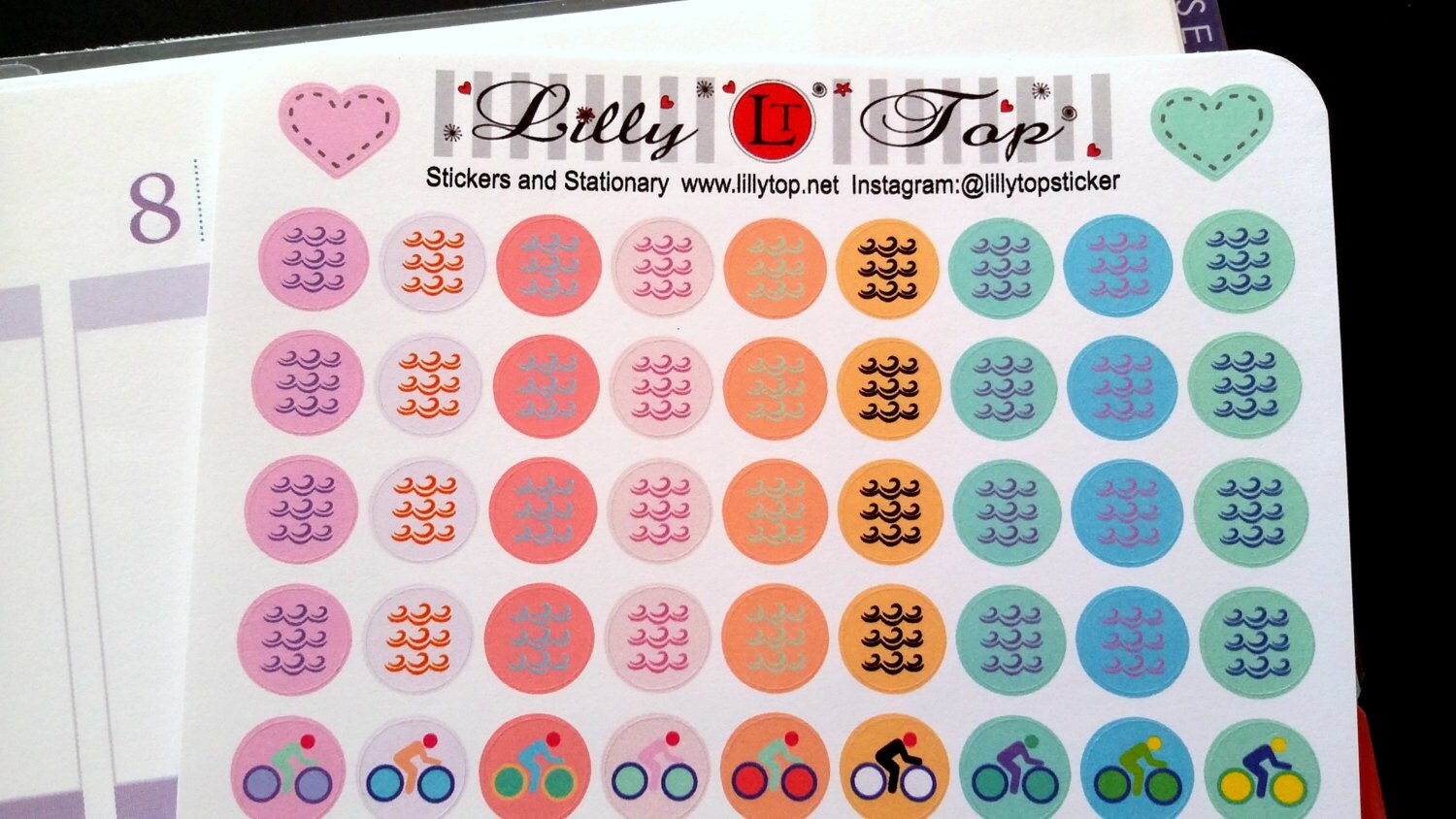 Triathlon Sticker Run Bike Swim Dot Stickers Fits All - Etsy