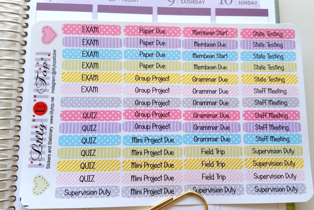 Teacher, School, Grammar Due, Paper Due, Exam, Membean, Supervision ...