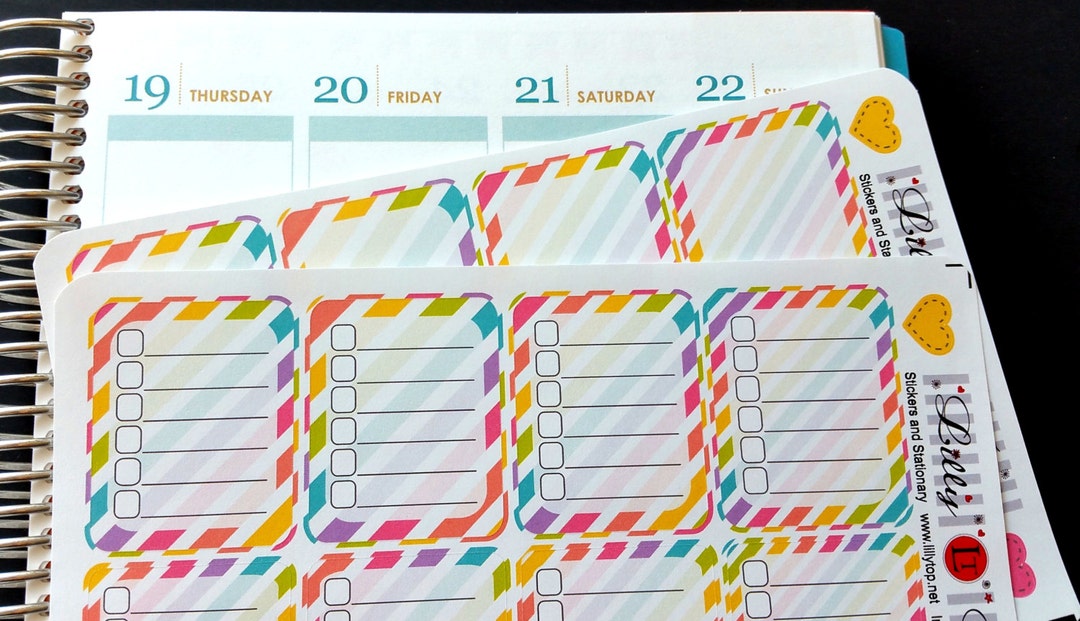Full Half and Header/note Sticker Fits All Common Planners - Etsy