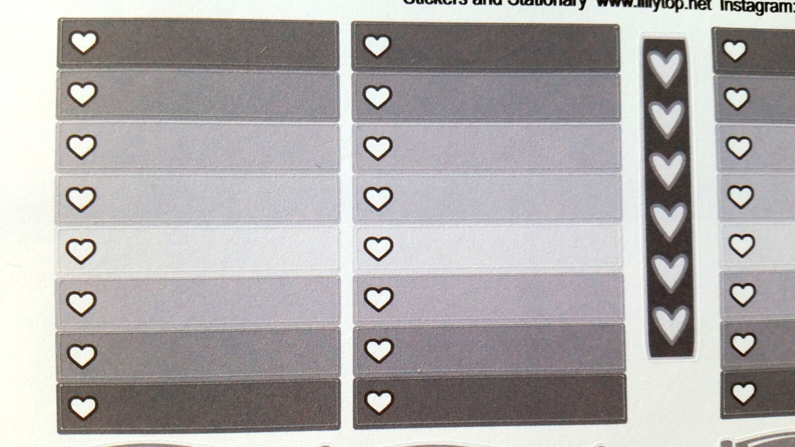 121 Stickers Headers Different Colors Available Check - Etsy