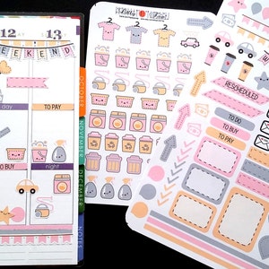 Cleaning Stickers,organizing Stickers, Bundle,pastel, Fits All Common ...