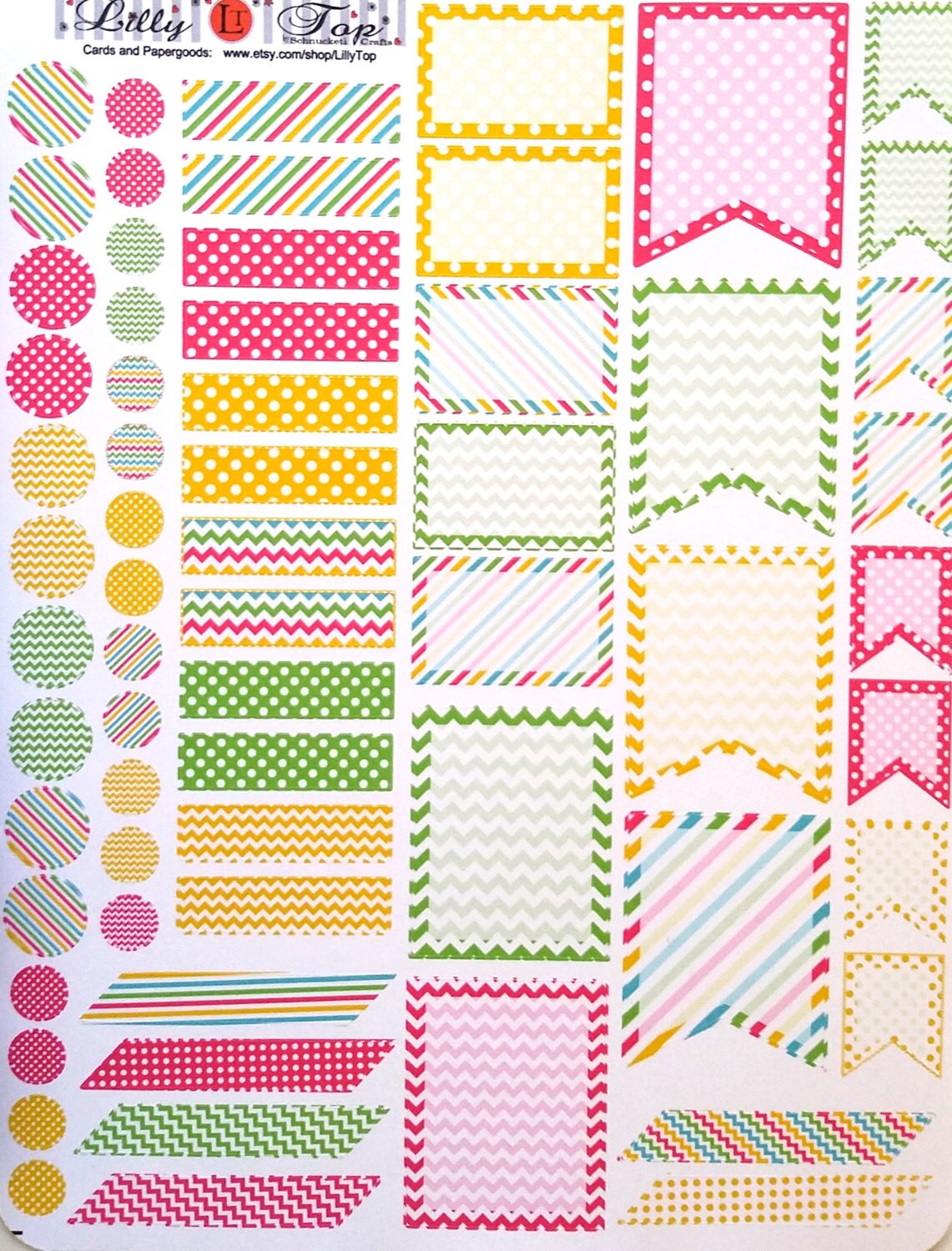 Full Box Flags Half Box Flags Monthly/daily Box and Note | Etsy