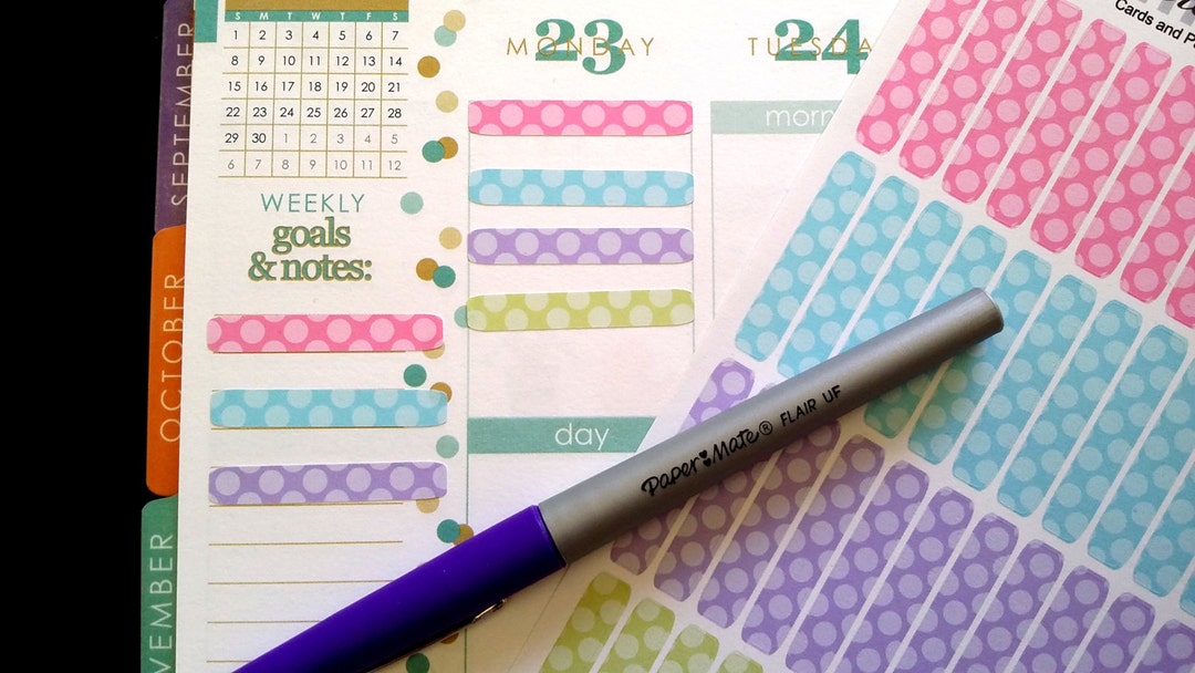 Organizing Stickers, Headers, Note Section, Planner Stickers, Fits All ...