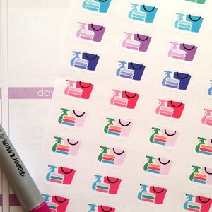 Planner Stickers,organizing and Cleaning,calendar Stickers, Fits All ...