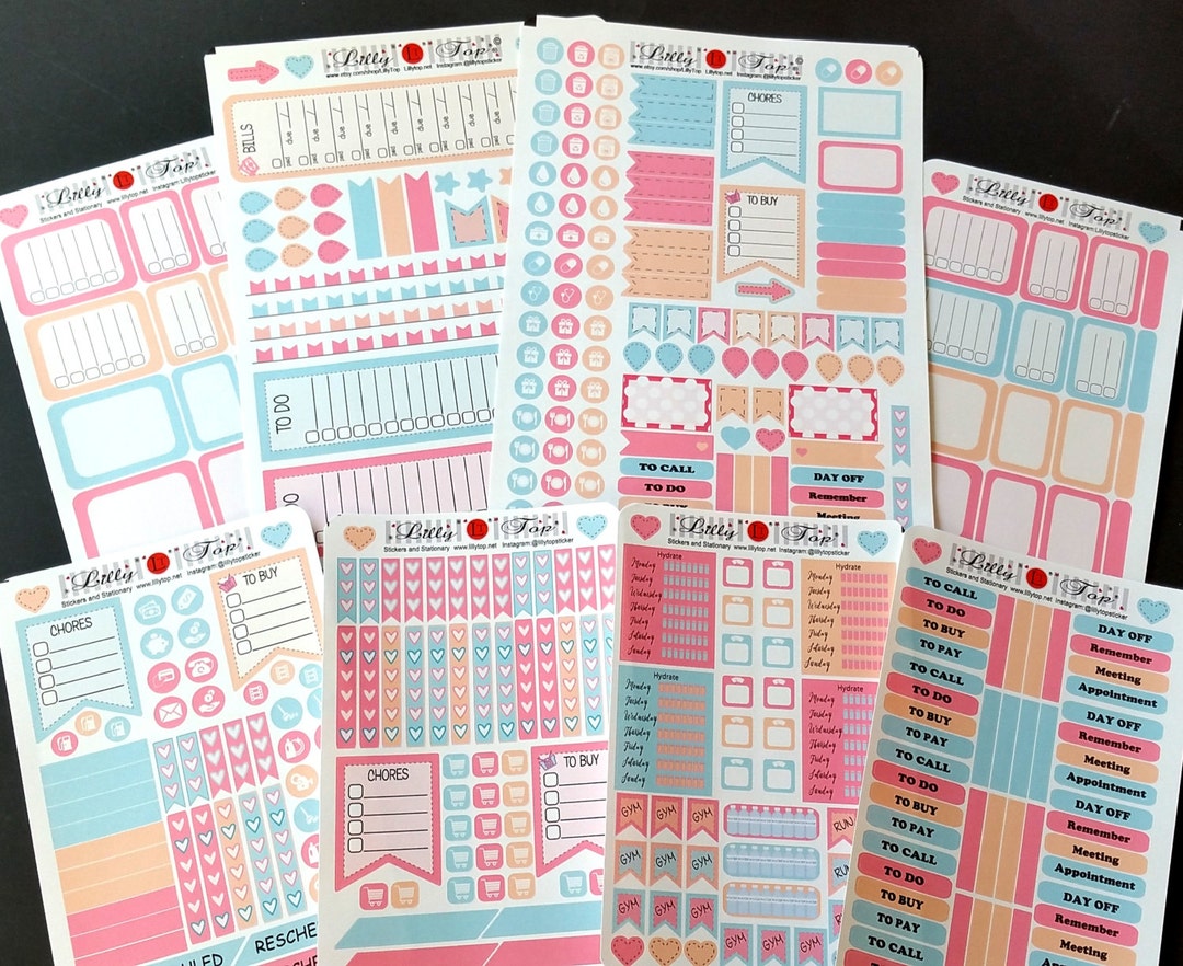 Organizing Stickers, Mega Bundle, Candy Colors, Pastel, Fits All Common ...