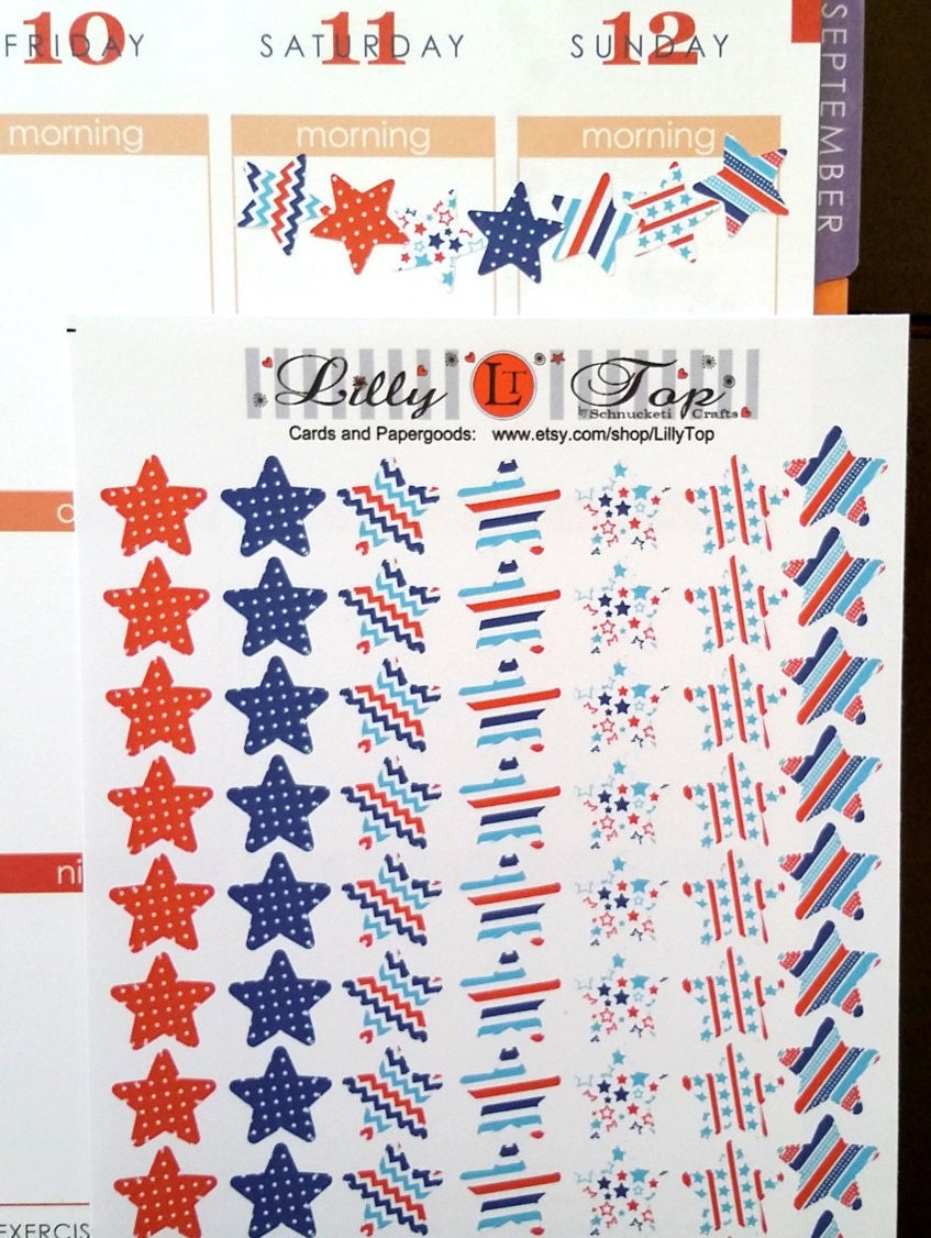 Stars and Stripesstickers Stars 4th of July Fits All - Etsy