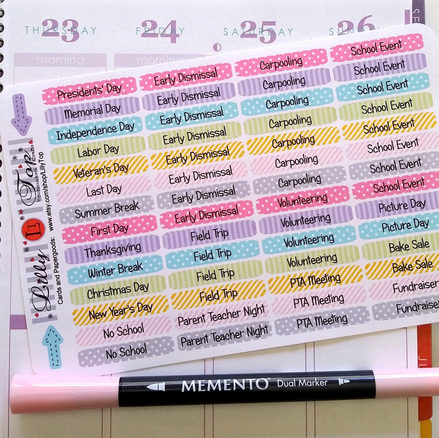 School Mom, General Planning, Organizing, Planner Stickers, Fits All ...