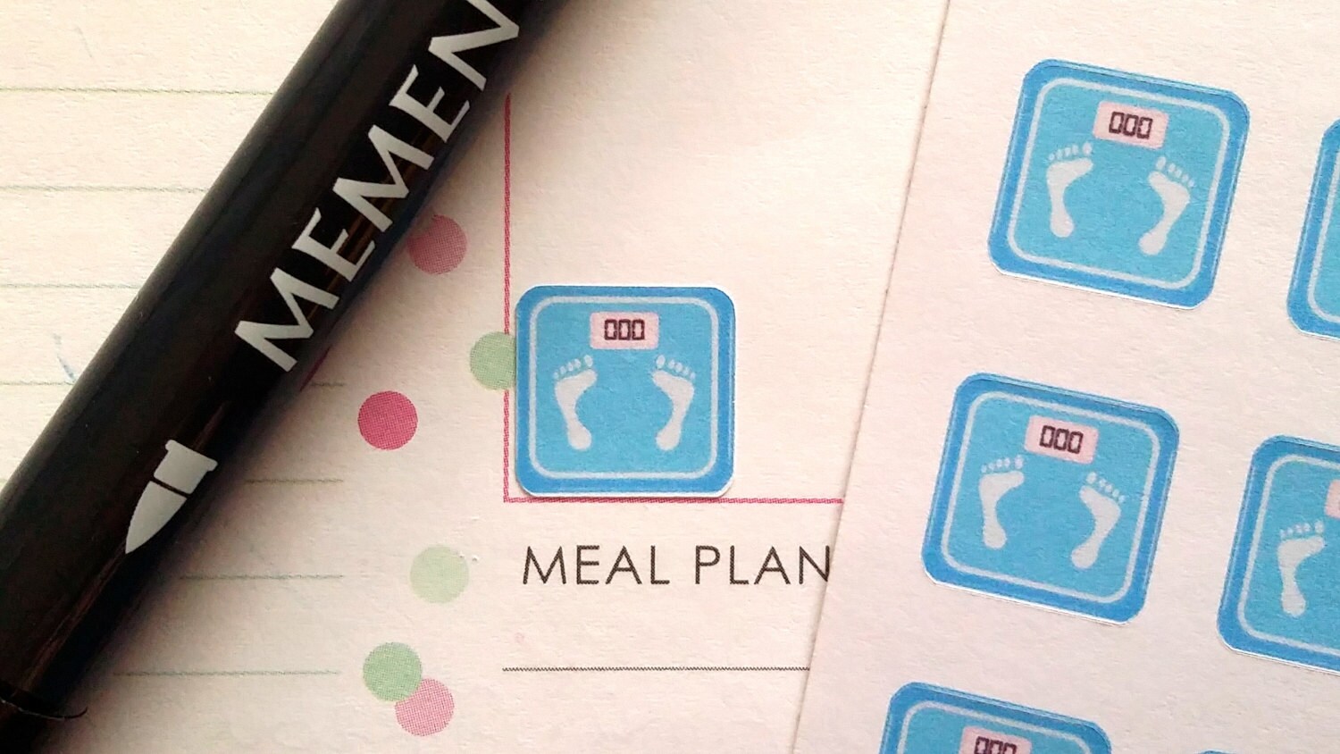 Scale Stickersweight Tracker Weighing Fits All Common - Etsy