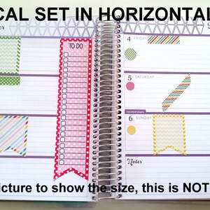 64 Planner Stickers, Headers, Full Box, Flags, Planner Stickers, Fits ...