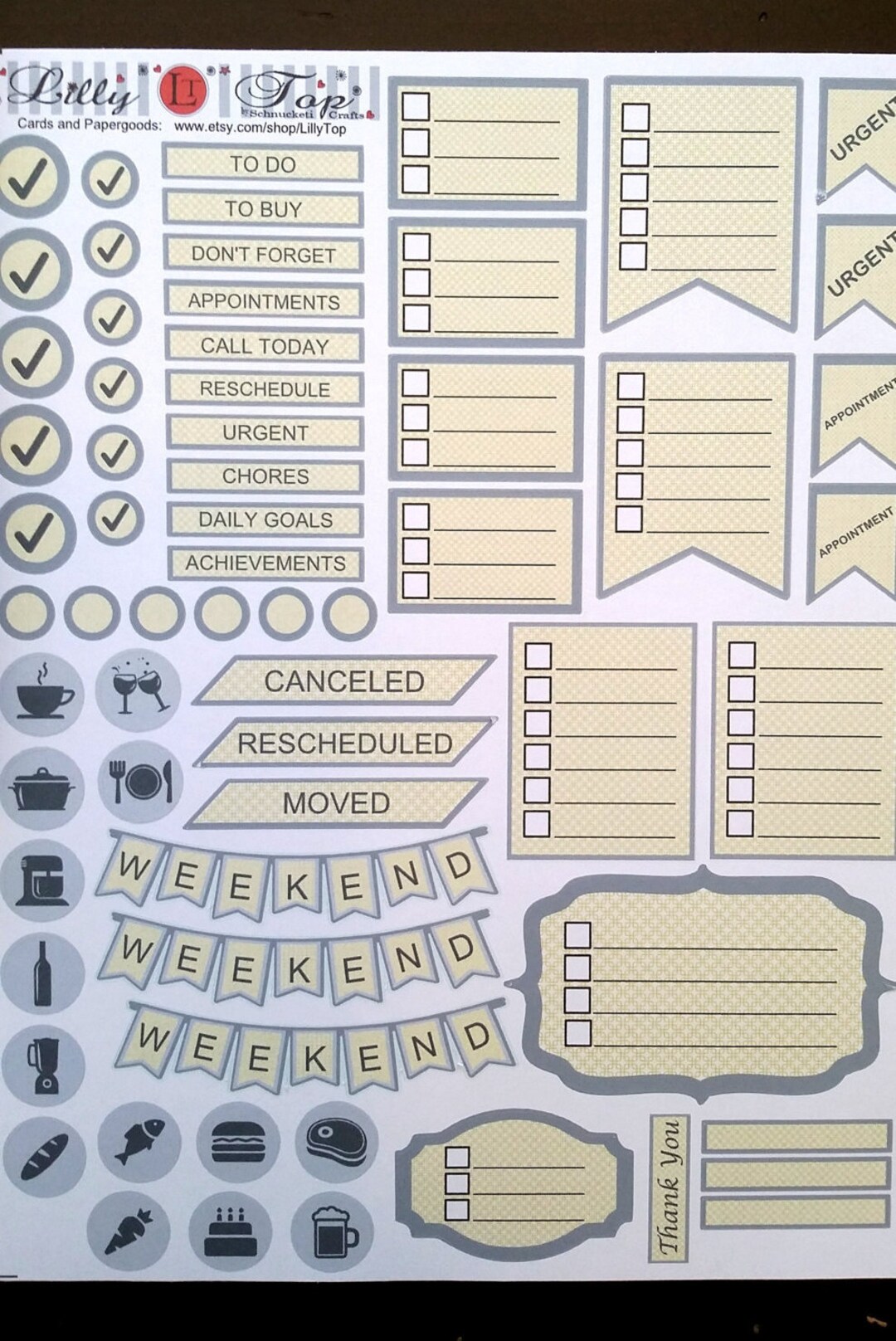 65, Planner Stickers, Calendar Stickers, Fits All Common Planners, Kiss ...