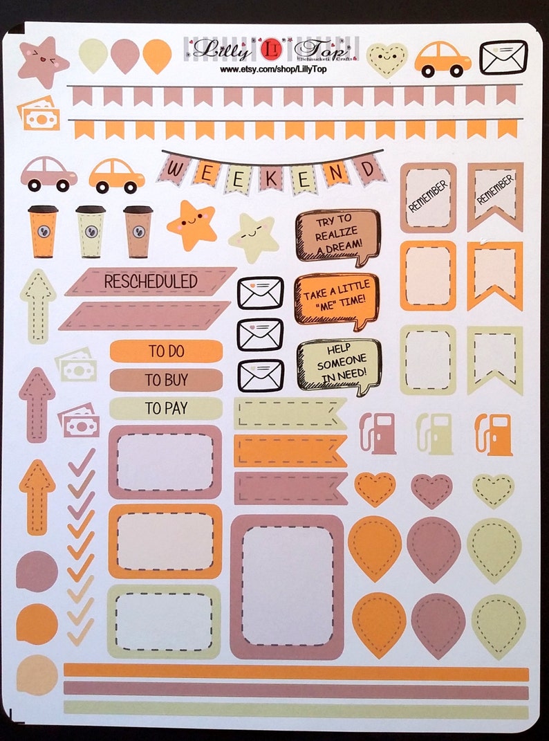 Cleaning StickersOrganizing Stickers Set OctoberKawaii | Etsy
