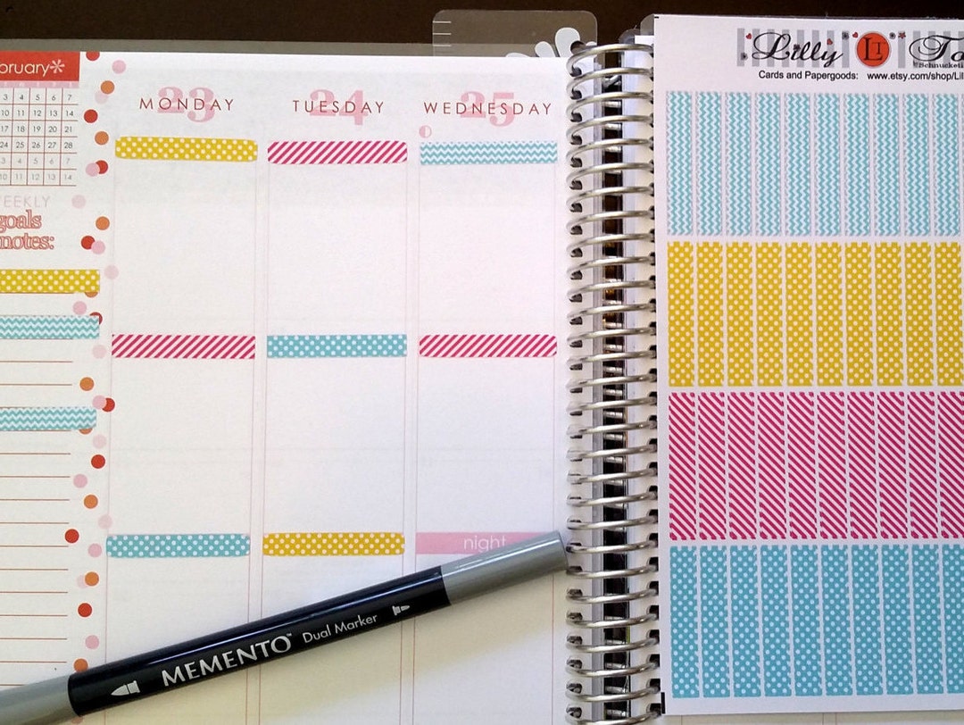 Planner Stickers, Headers, Fits All Common Planners, Kiss Cut ...