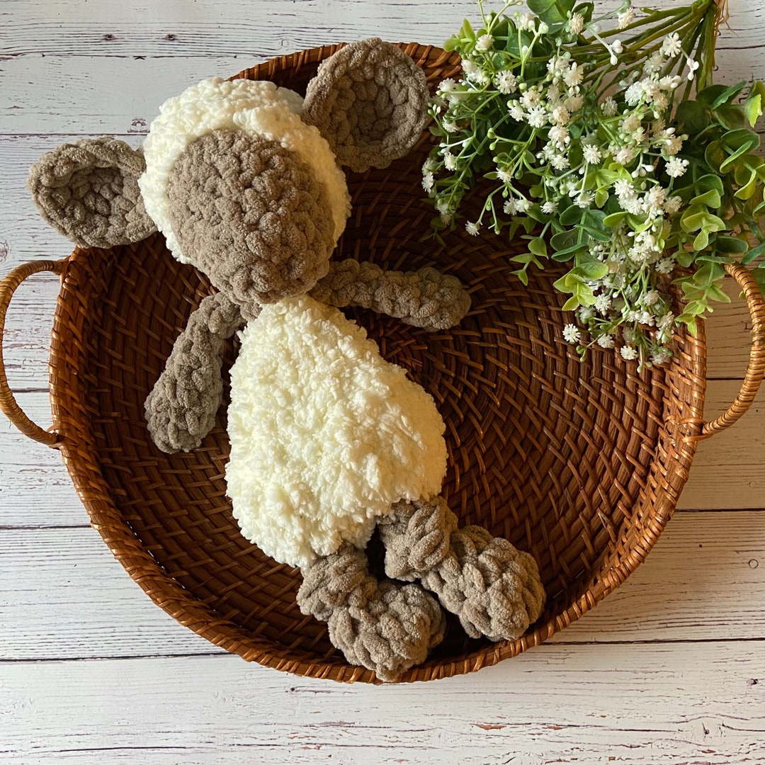 Baby Lamb Lovey Snuggler, Handmade Crochet Stuffie, Sheep Crochet Toy, Sheep Snuggler - Etsy