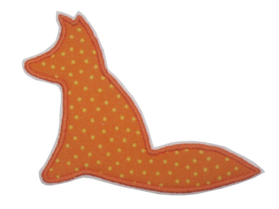 Fox Patch, Application for Children, School Cone Patch, Orange - Etsy