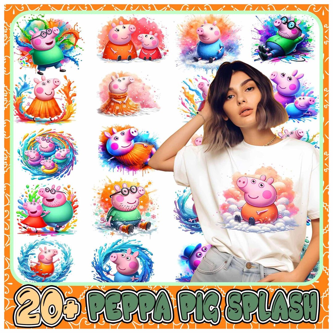 Peppa Pig SVG, Bundle Layered SVG, Layered and Instant Download, Svg ...