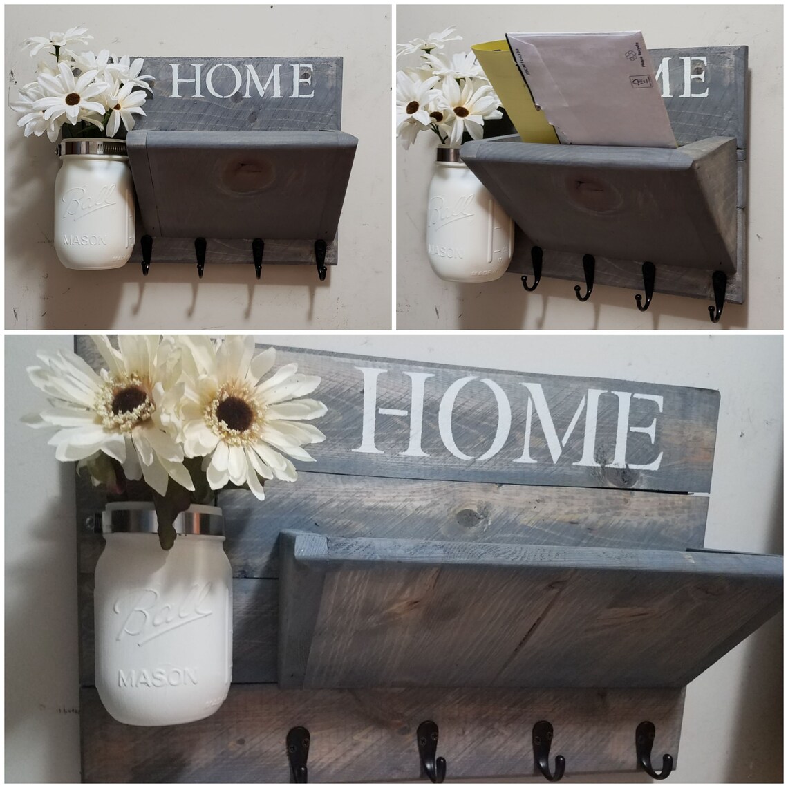 Rustic Mini Key Holder Rustic Home Decor Farmhouse Decor - Etsy