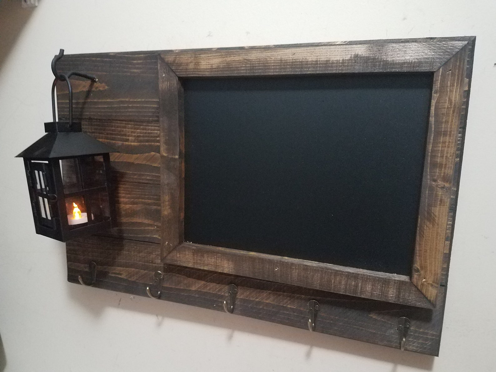 Chalkboard Key Holder, Rustic Key Holder, Chalkboard Decor , Rustic ...
