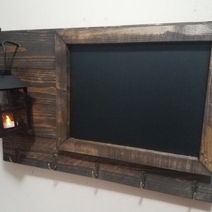 Chalkboard Key Holder, Rustic Key Holder, Chalkboard Decor , Rustic ...