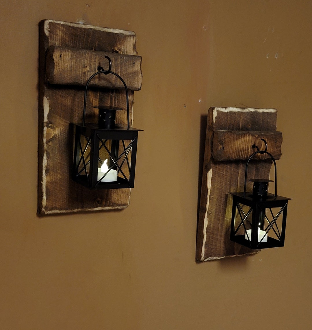Wood Sconces, Rustic Home Decor, Farmhouse Decor, Mini Sconces, Mini ...