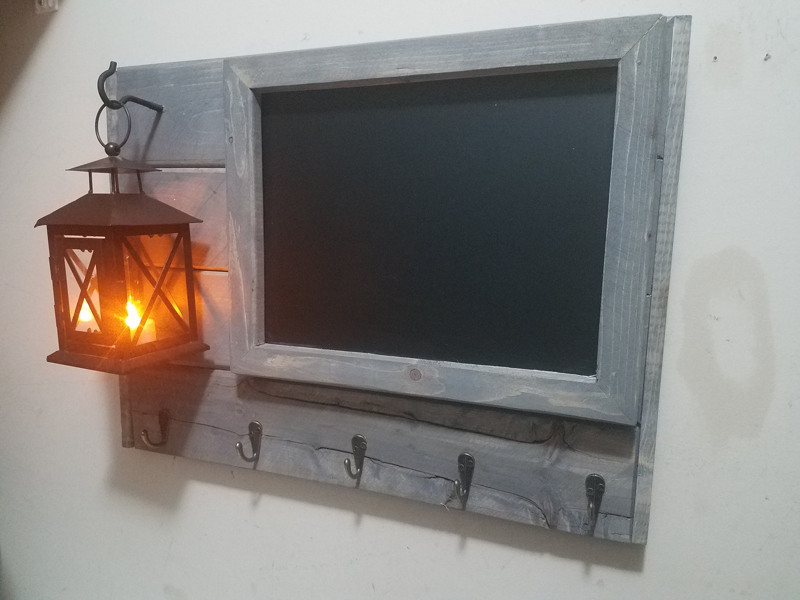 Chalkboard Key Holder Rustic Key Holder Chalkboard Rustic | Etsy