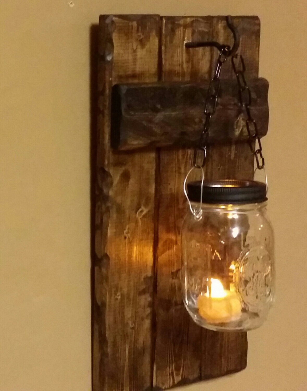 Rustic Decor ,candle Holder, Rustic Candles, Sconce Candle Holder ...